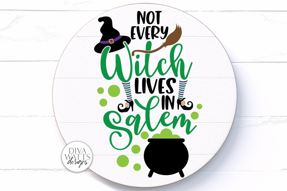 Not Every Witch Lives In Salem SVG | Halloween (1451349)