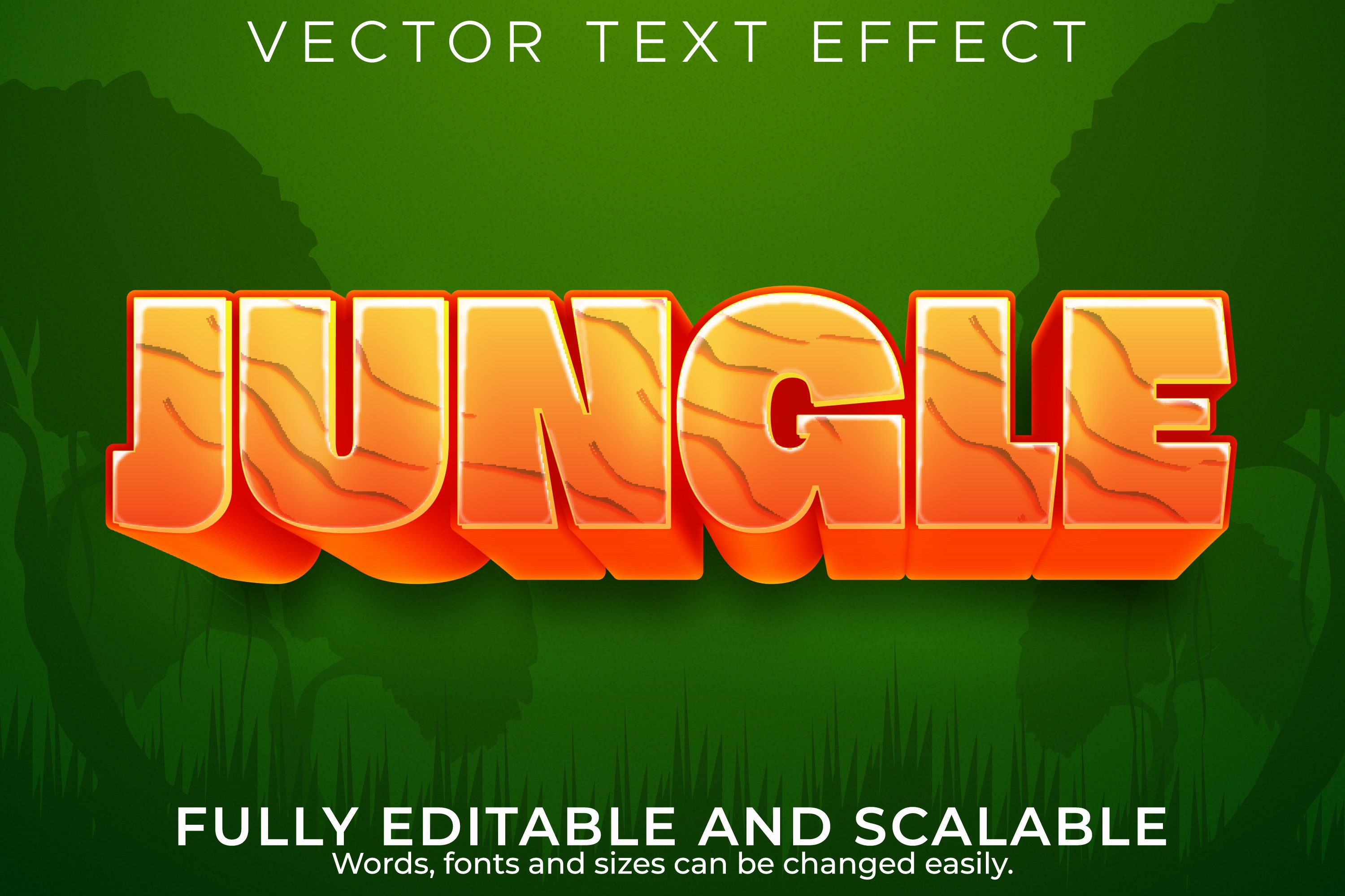 Jungle text effect, editable forest and wild text style (1782282 ...