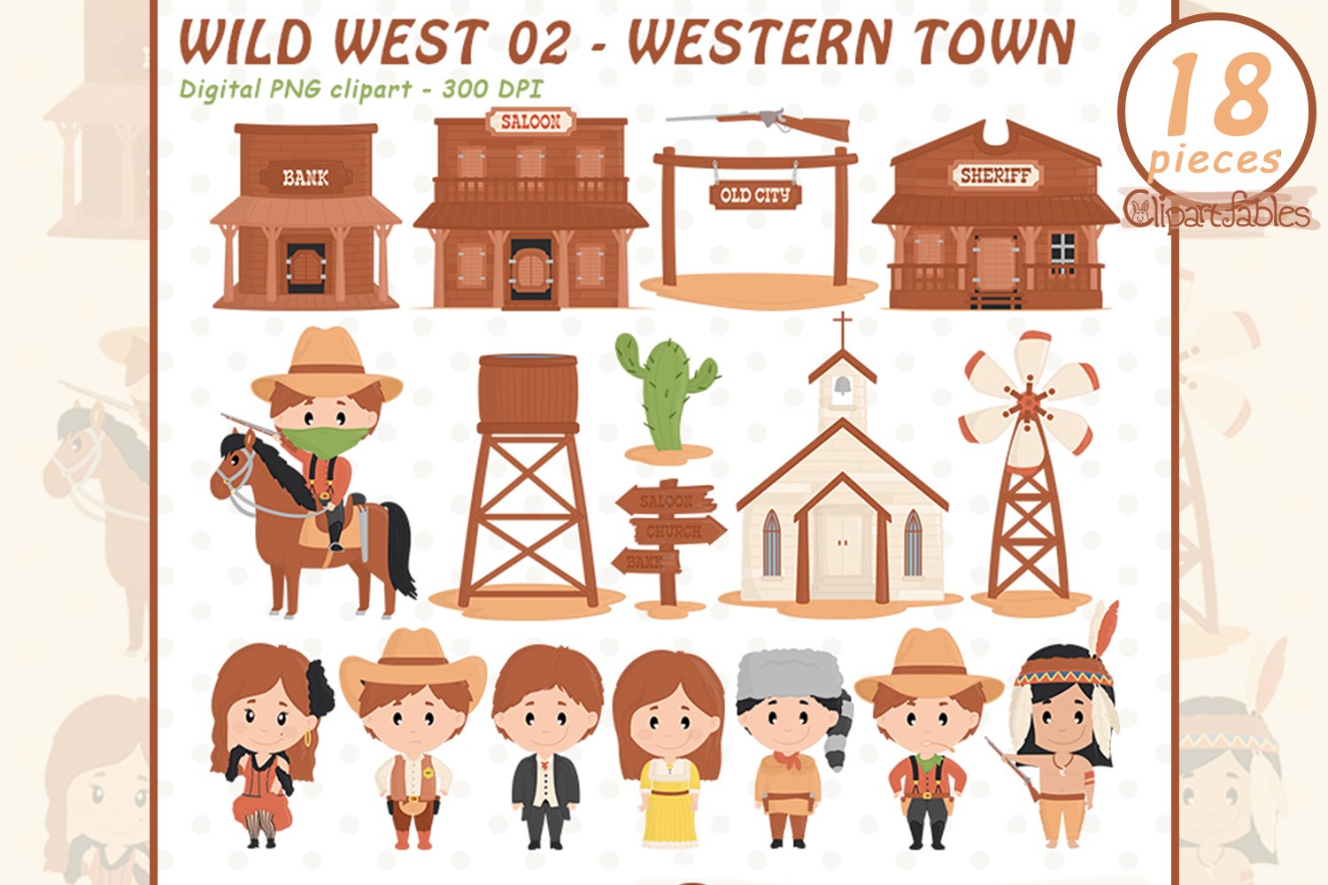 Western Fonts And Clipart