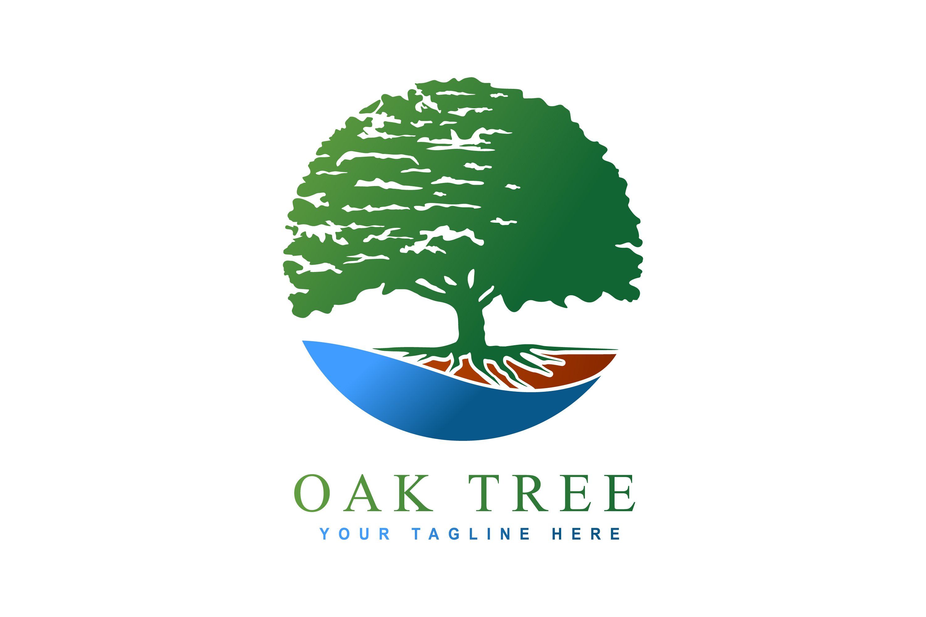 Oak Tree Logo Vector