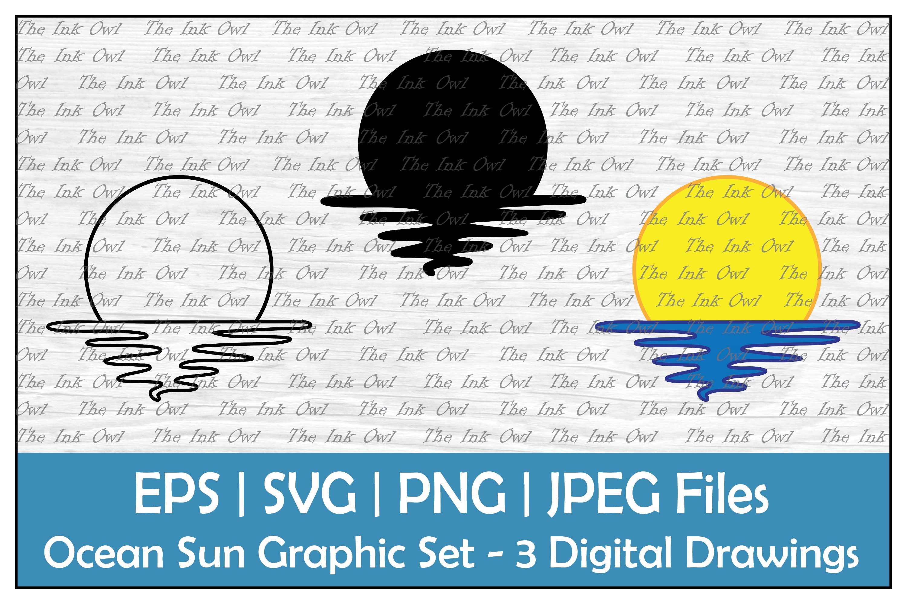 Ocean Sun Graphic