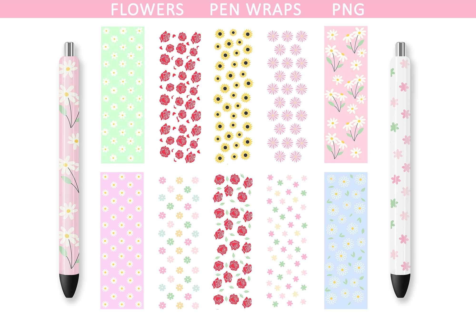 Paper, Party & Kids Papercraft Roses PNG wrap Epoxy pen wrap Roses Pen ...