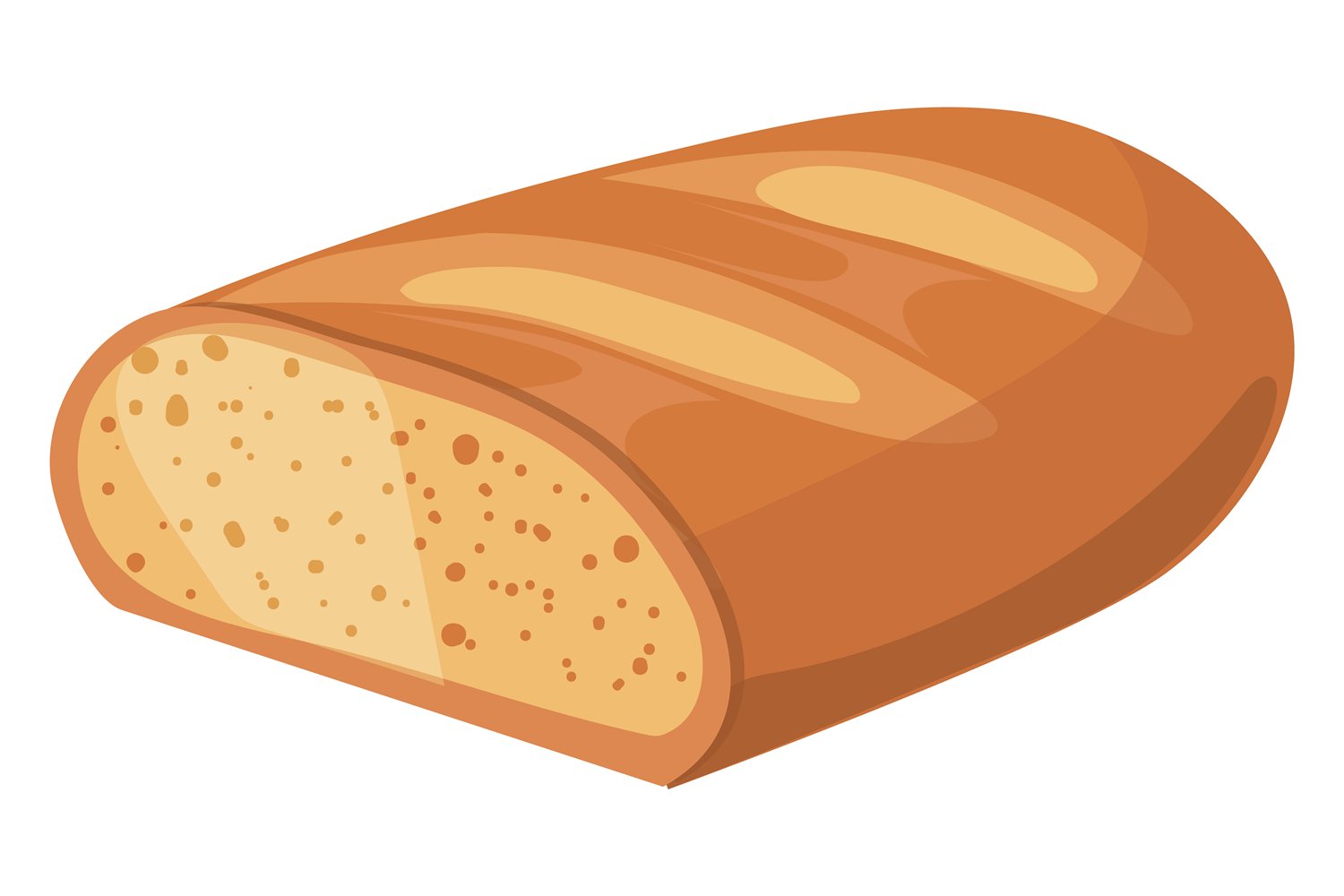White Bread Loaf Clip Art