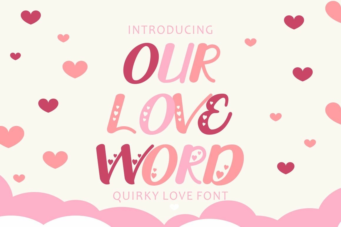 The Word Love In Different Fonts