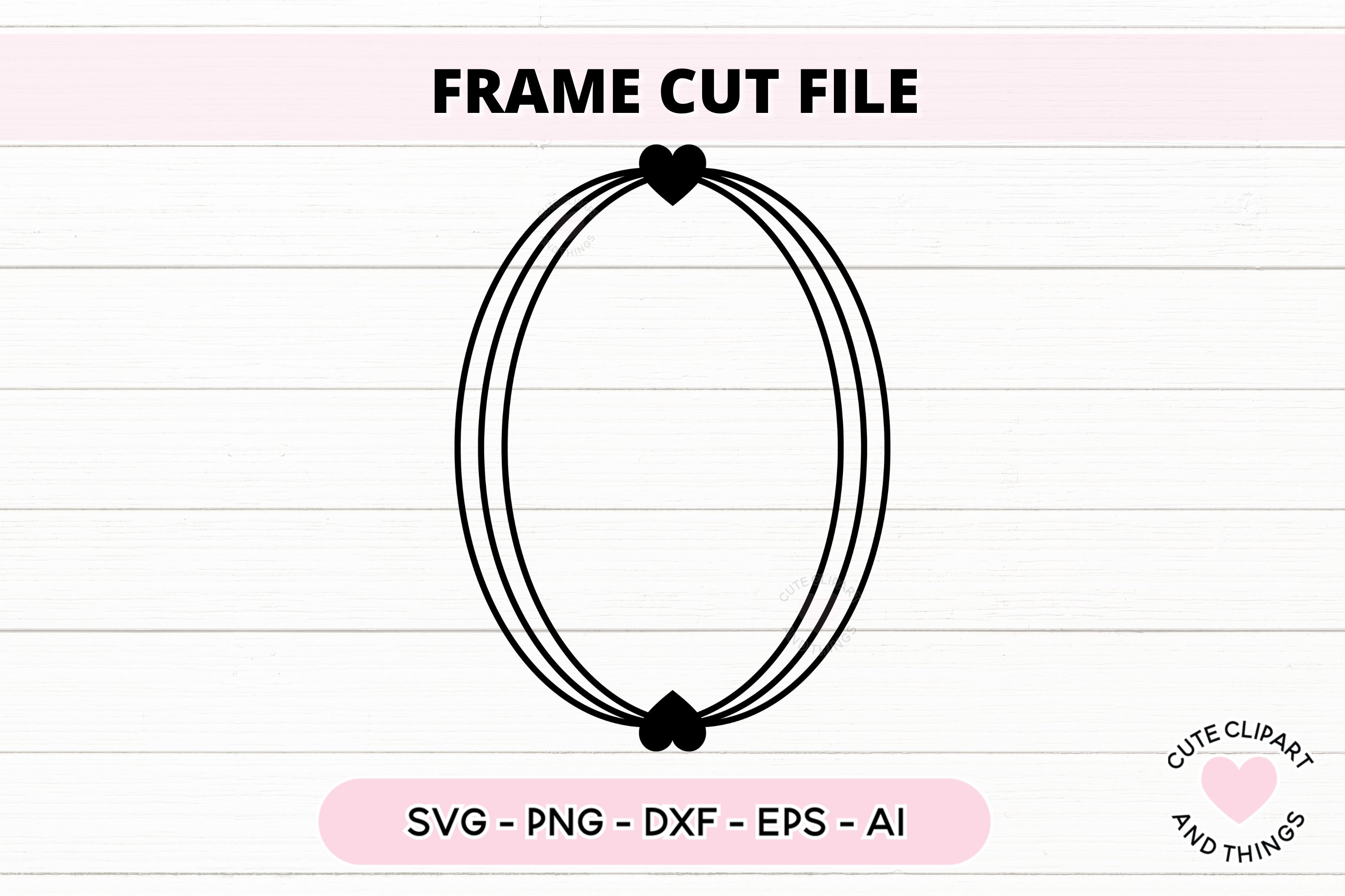 Vertical Oval Frame Clipart