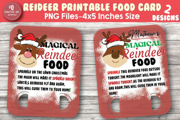 Reindeer Food Labels