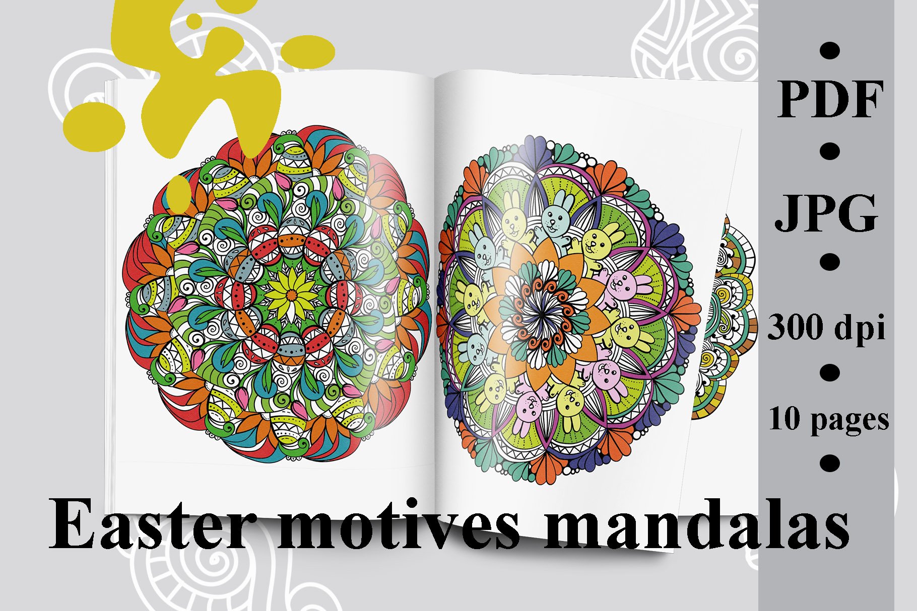 Easter Mandalas Easter Egg Mandala Coloring Page