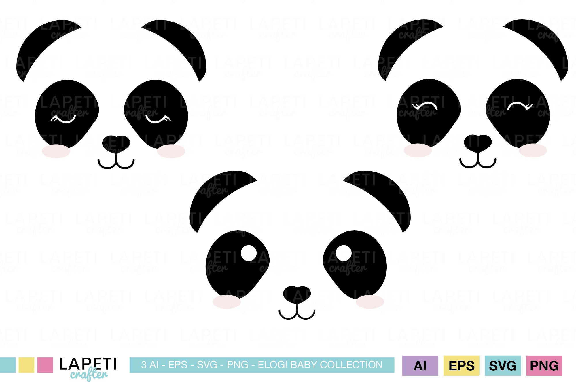 Panda Gezicht Clipart Panda Face Stock Illustrations – 26,357 Panda