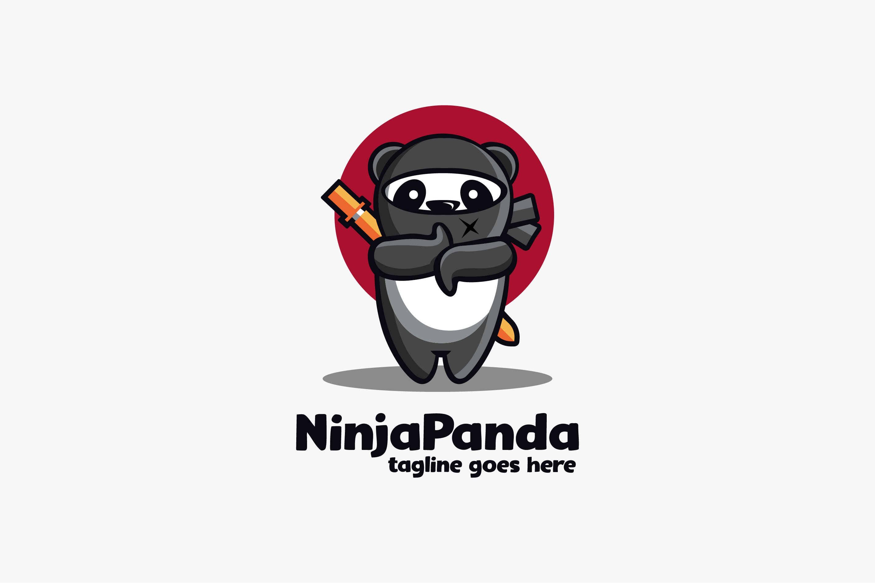 Cartoon Ninja Pandas