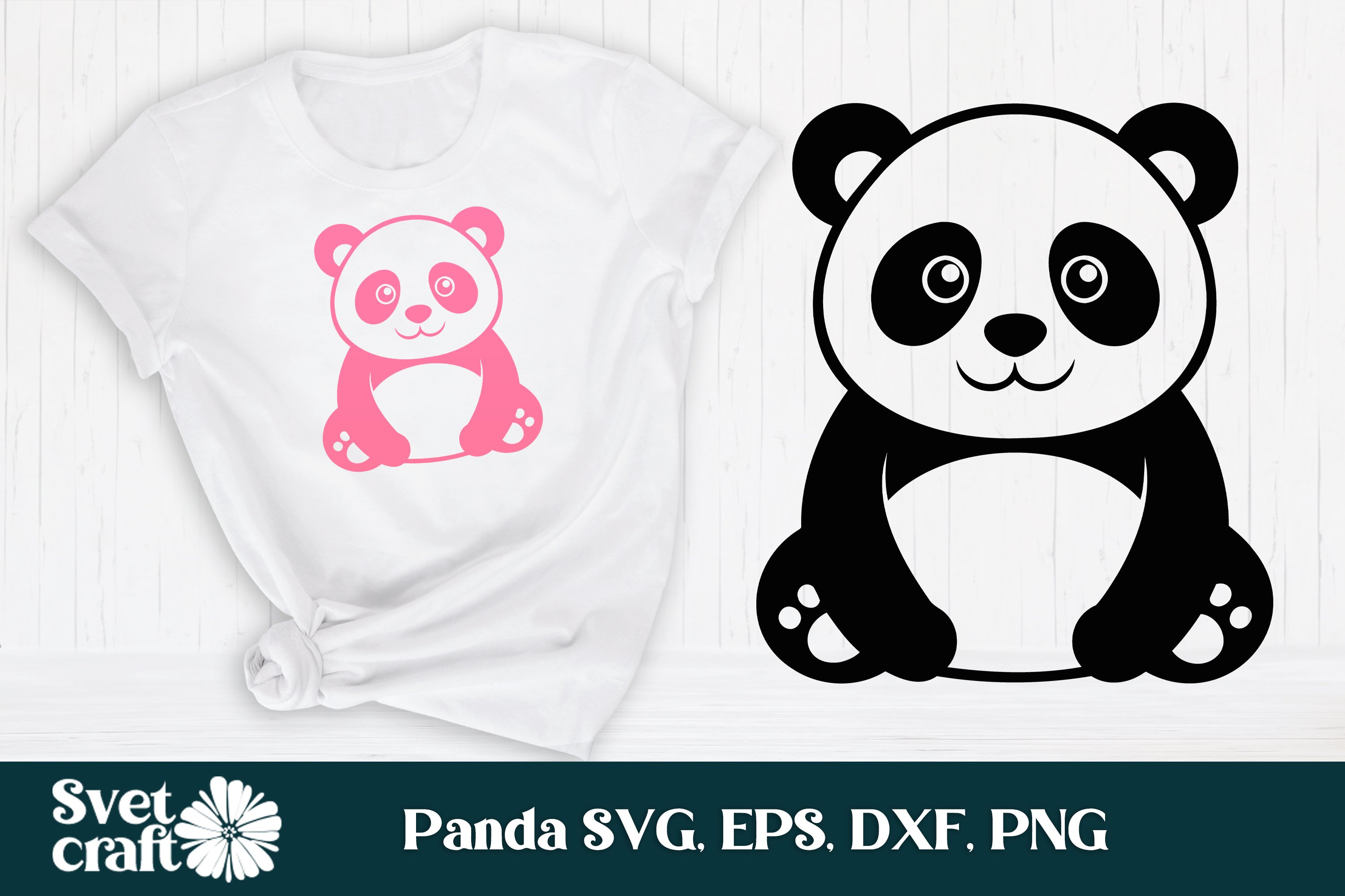 Panda Bear Cute Graphics Svg Dxf Eps Png Cdr Ai Pdf Vector