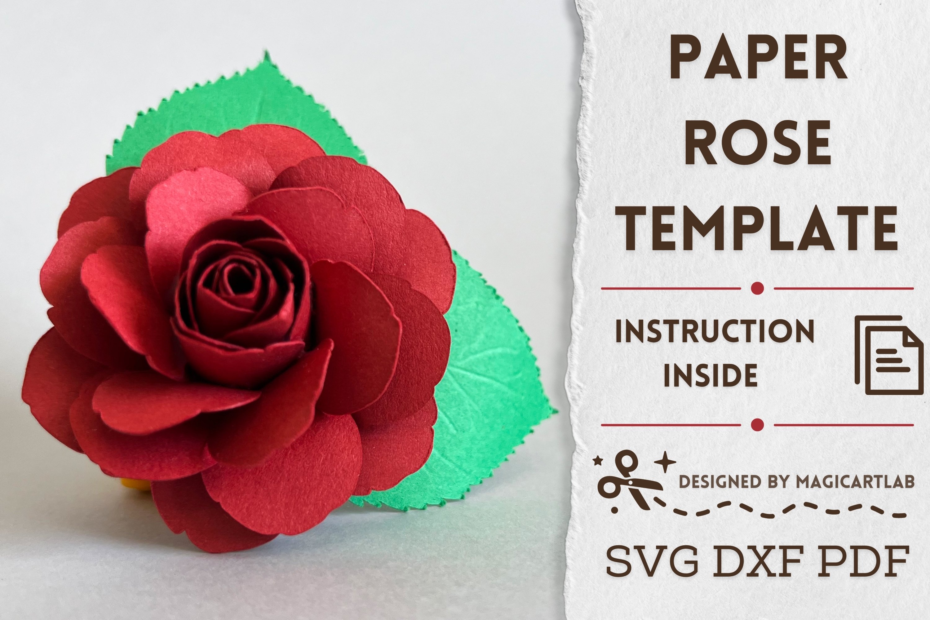 Rose Craft Template