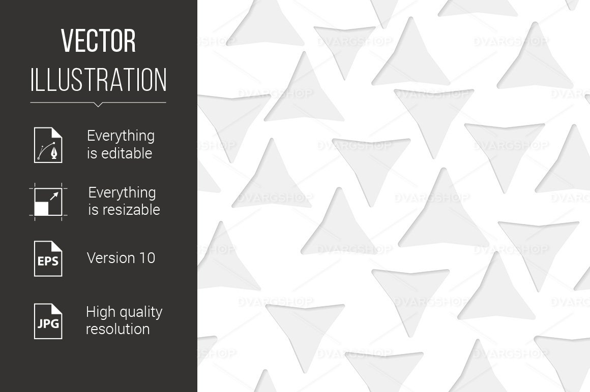 Seamless triangles paper pattern (2269413) | Vectors | Design Bundles