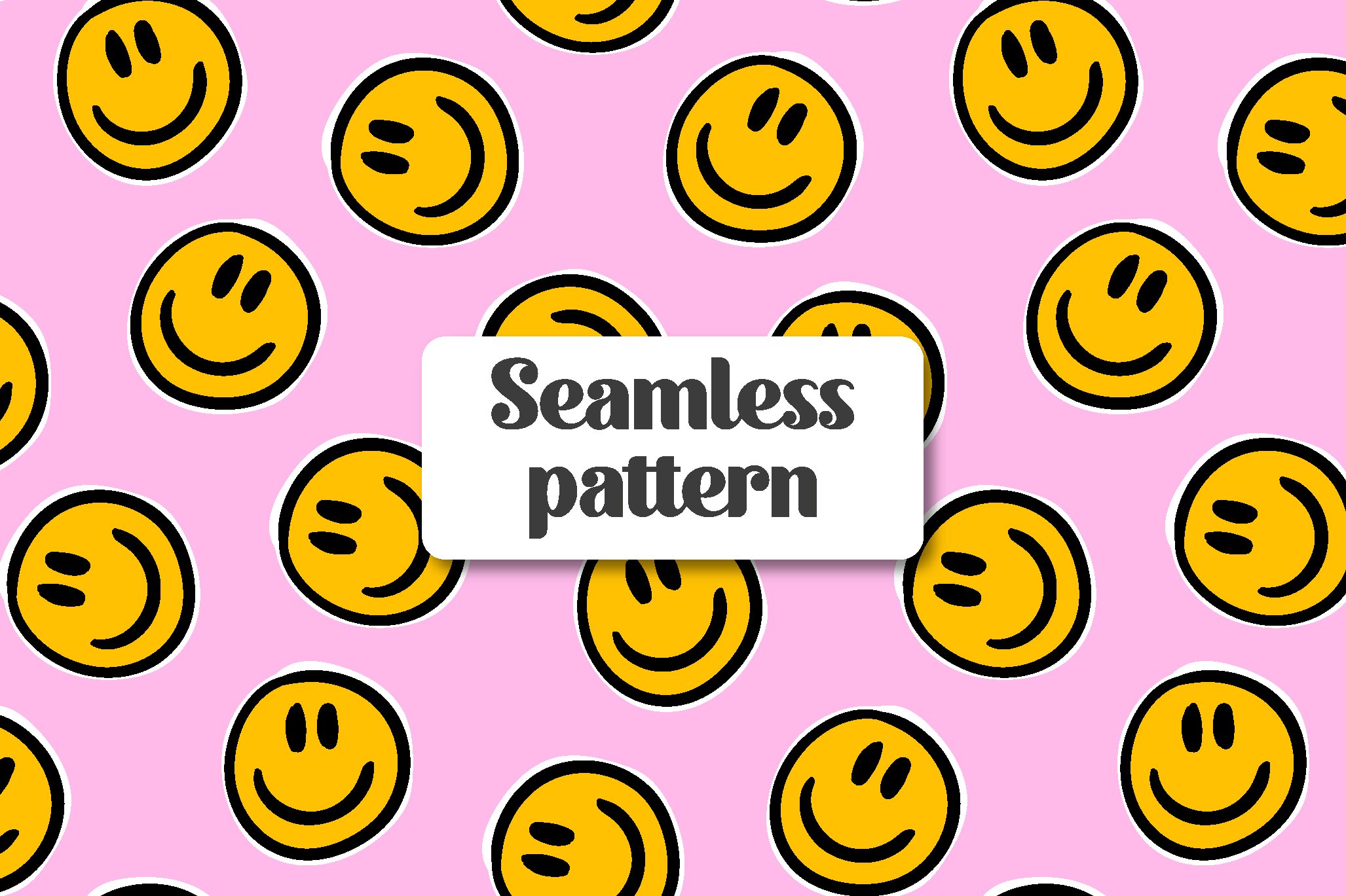 Emoji pattern. Emoticons digital paper. Smiley faces pattern (1741257 ...