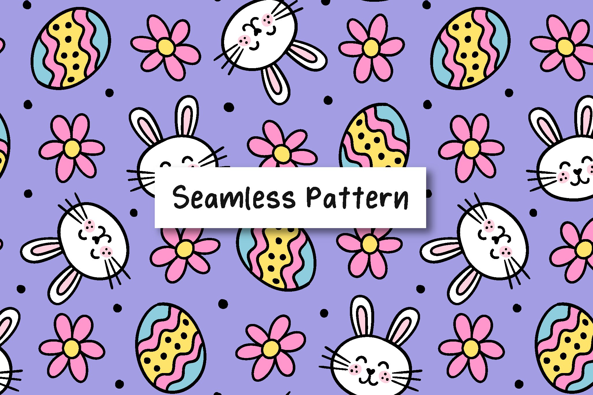 Seamless Patterns Easter Bunny