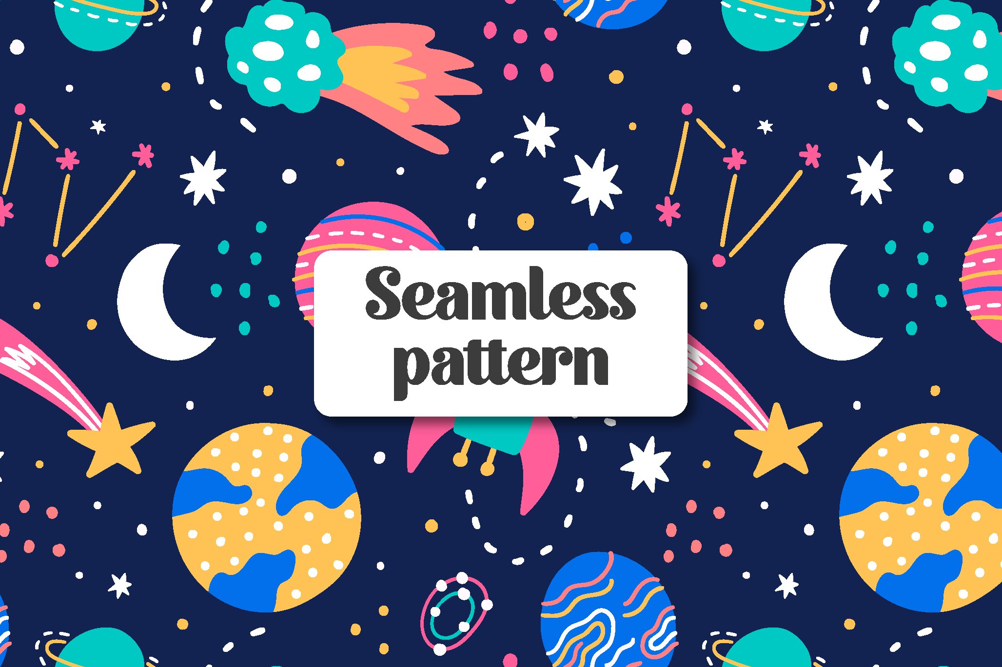 Colorful space pattern