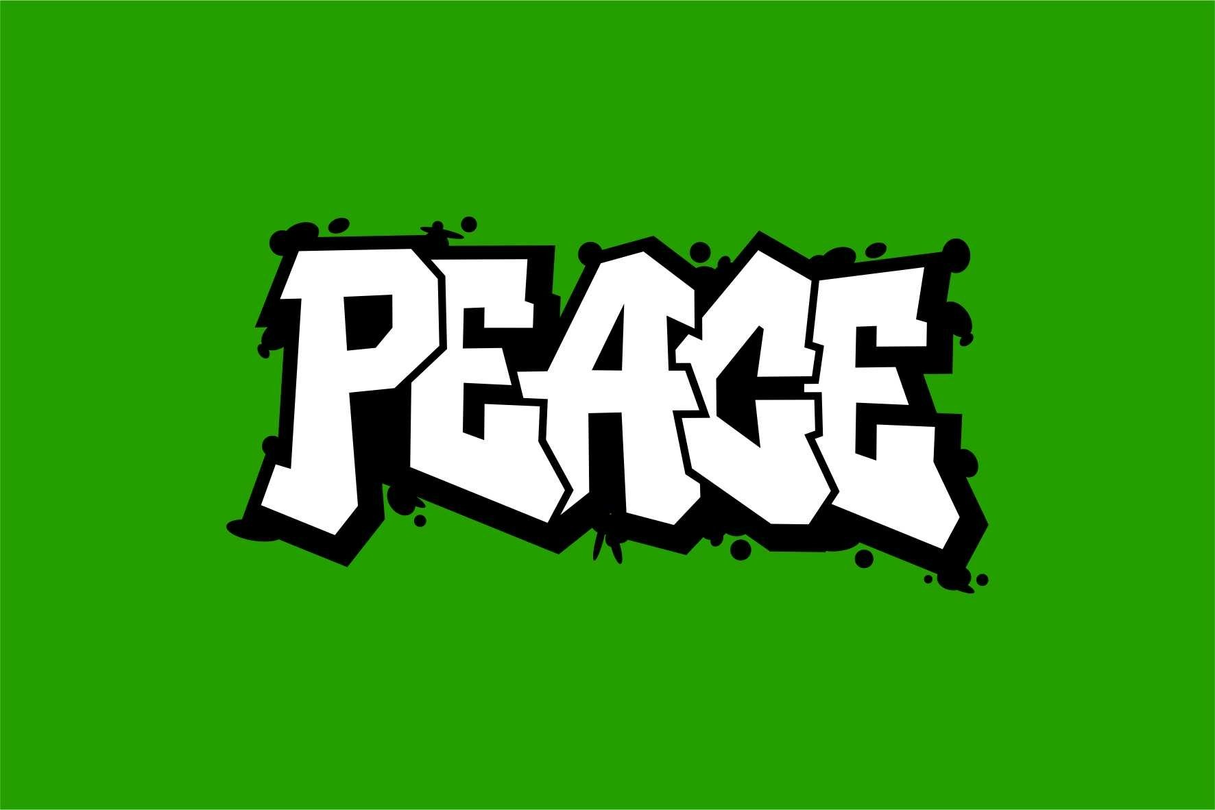 Graffiti Letters Peace