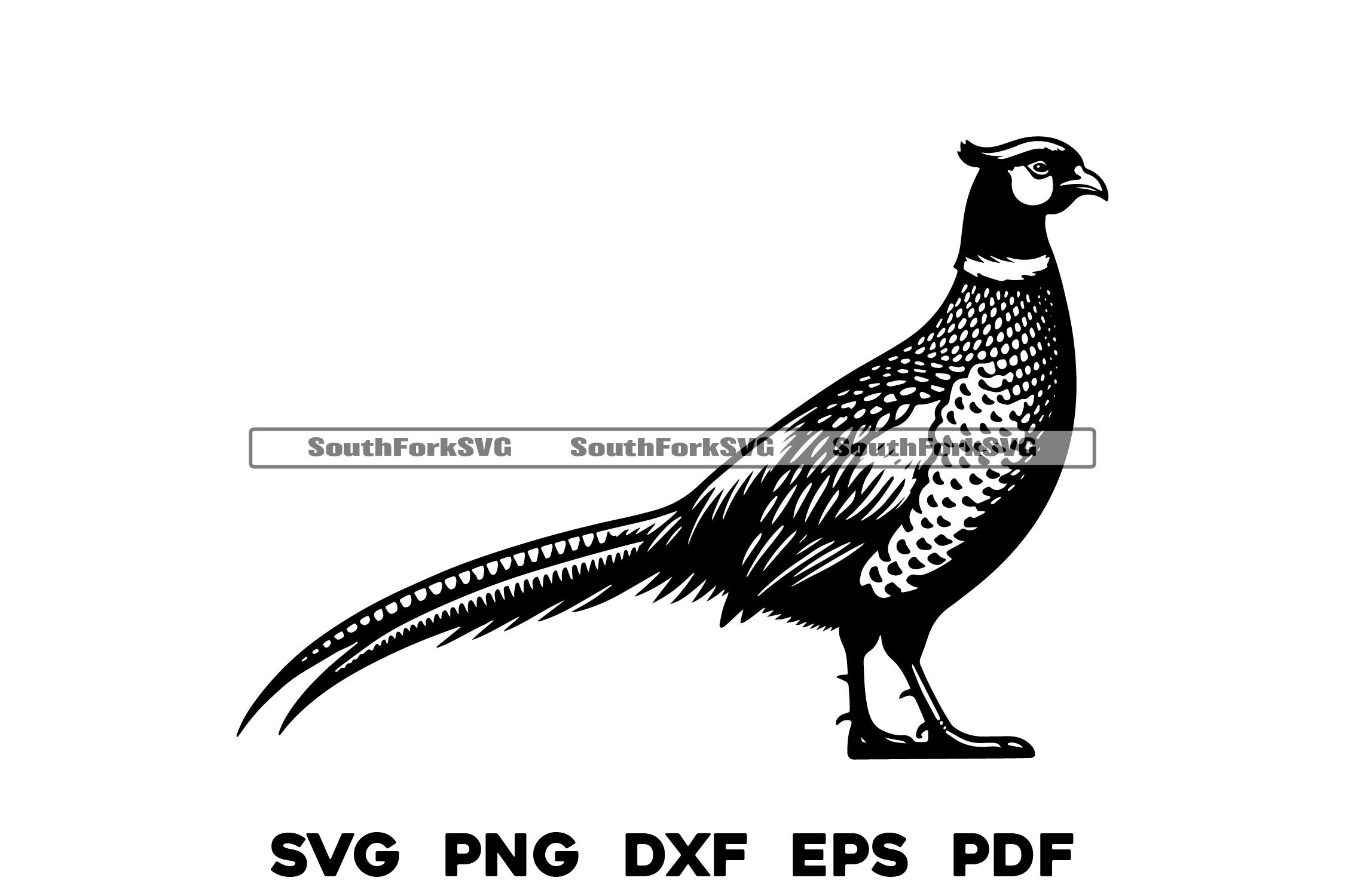 Pheasant Silhouette Cut Out