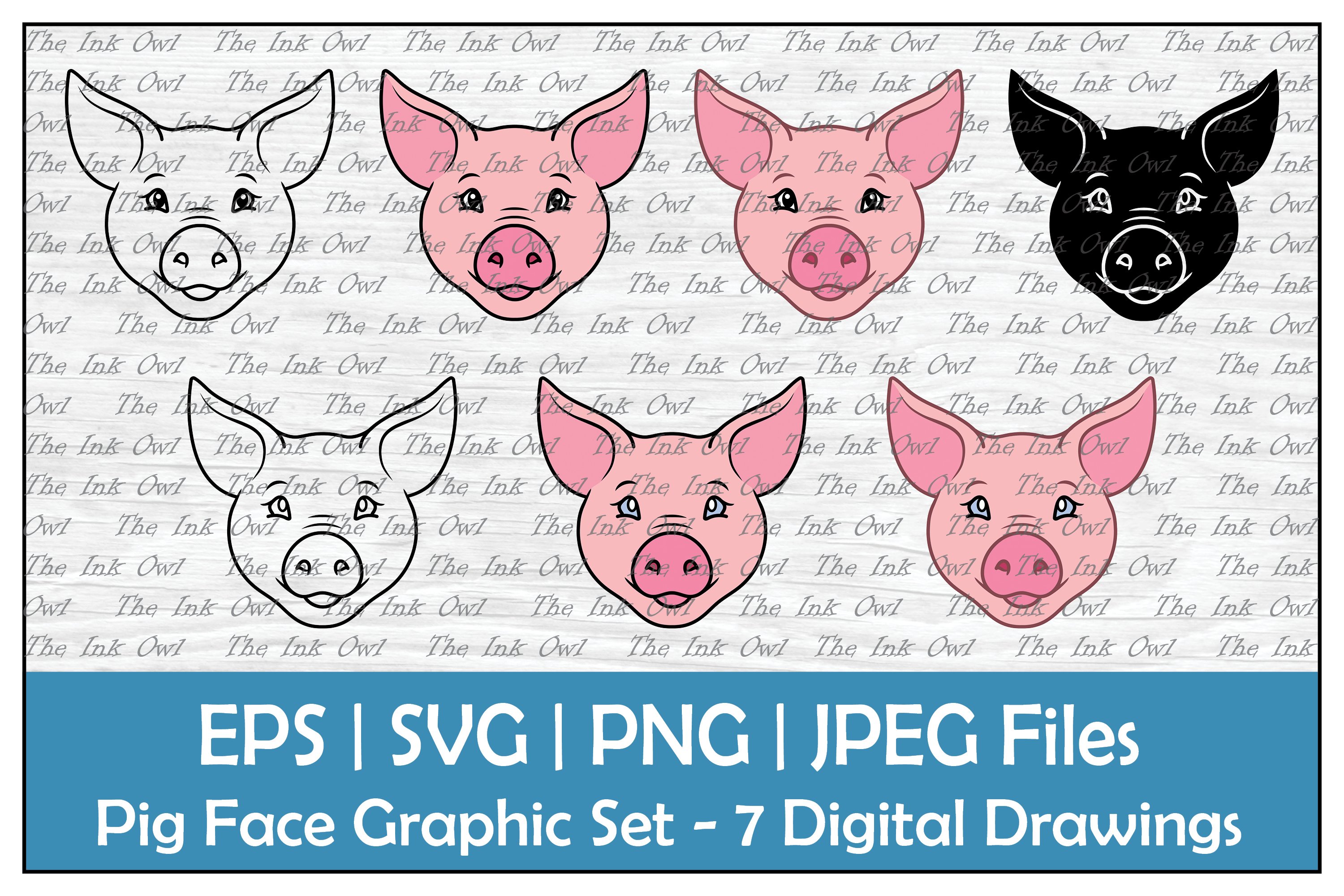 Pig Face Silhouette