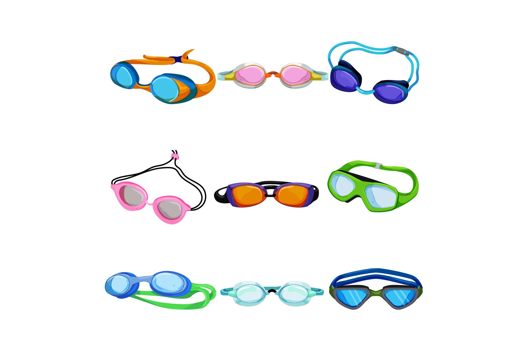 Pool Goggles Clipart