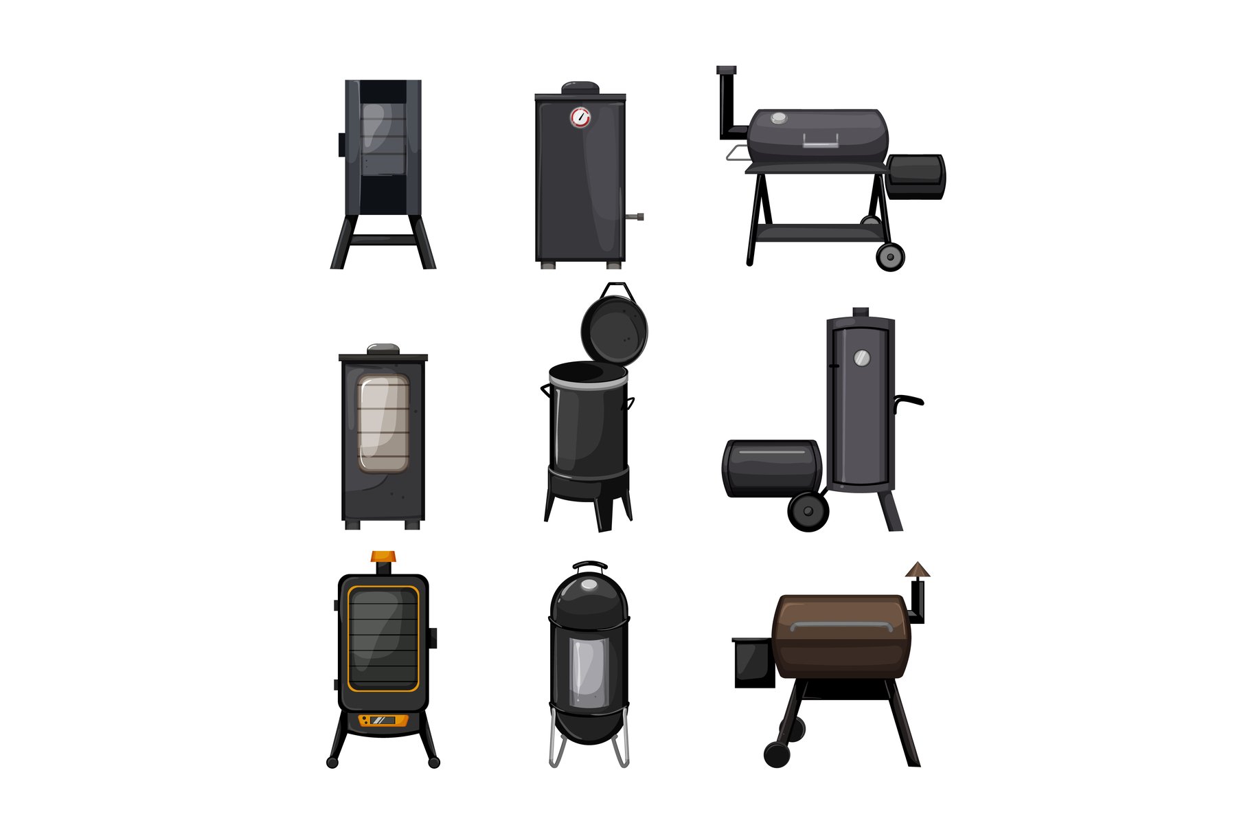 Bbq Smoker Cartoon