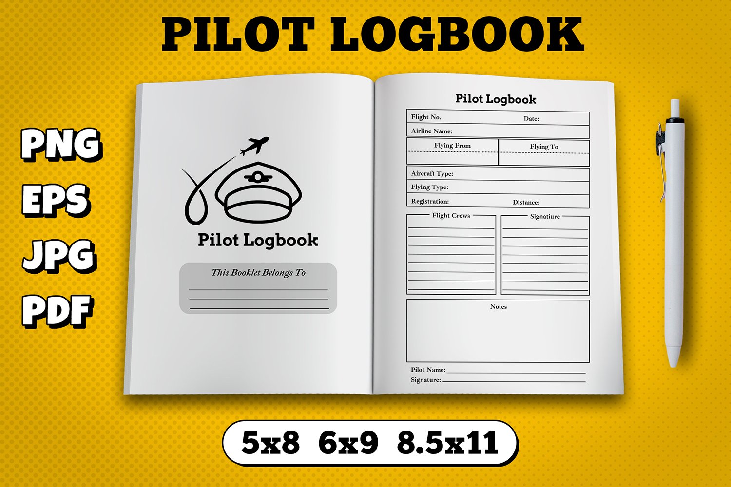 Pilot Logbook Sheets Printable