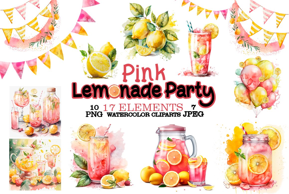 Clip Art Pink Lemonade