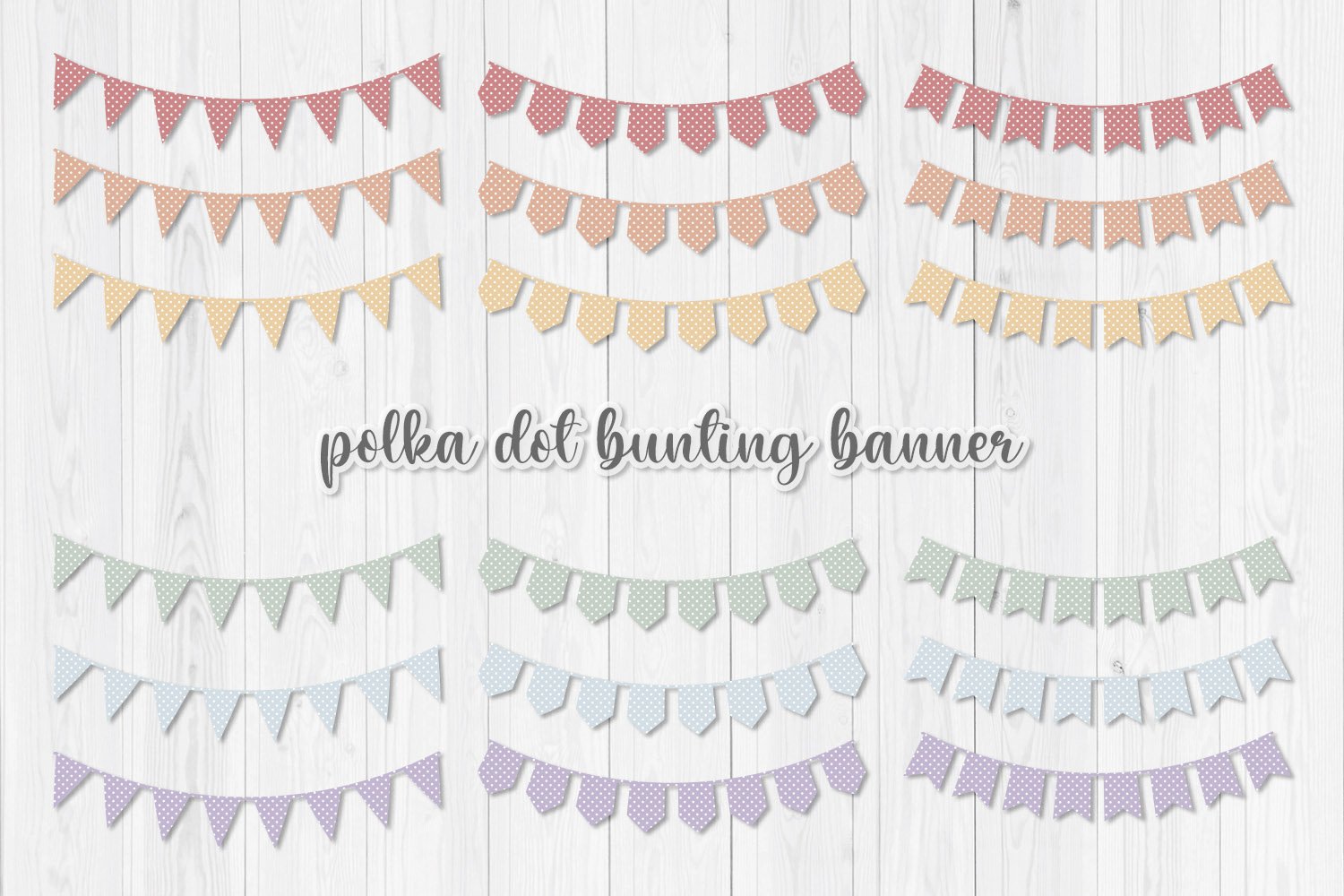 Polka Dot Bunting Printable