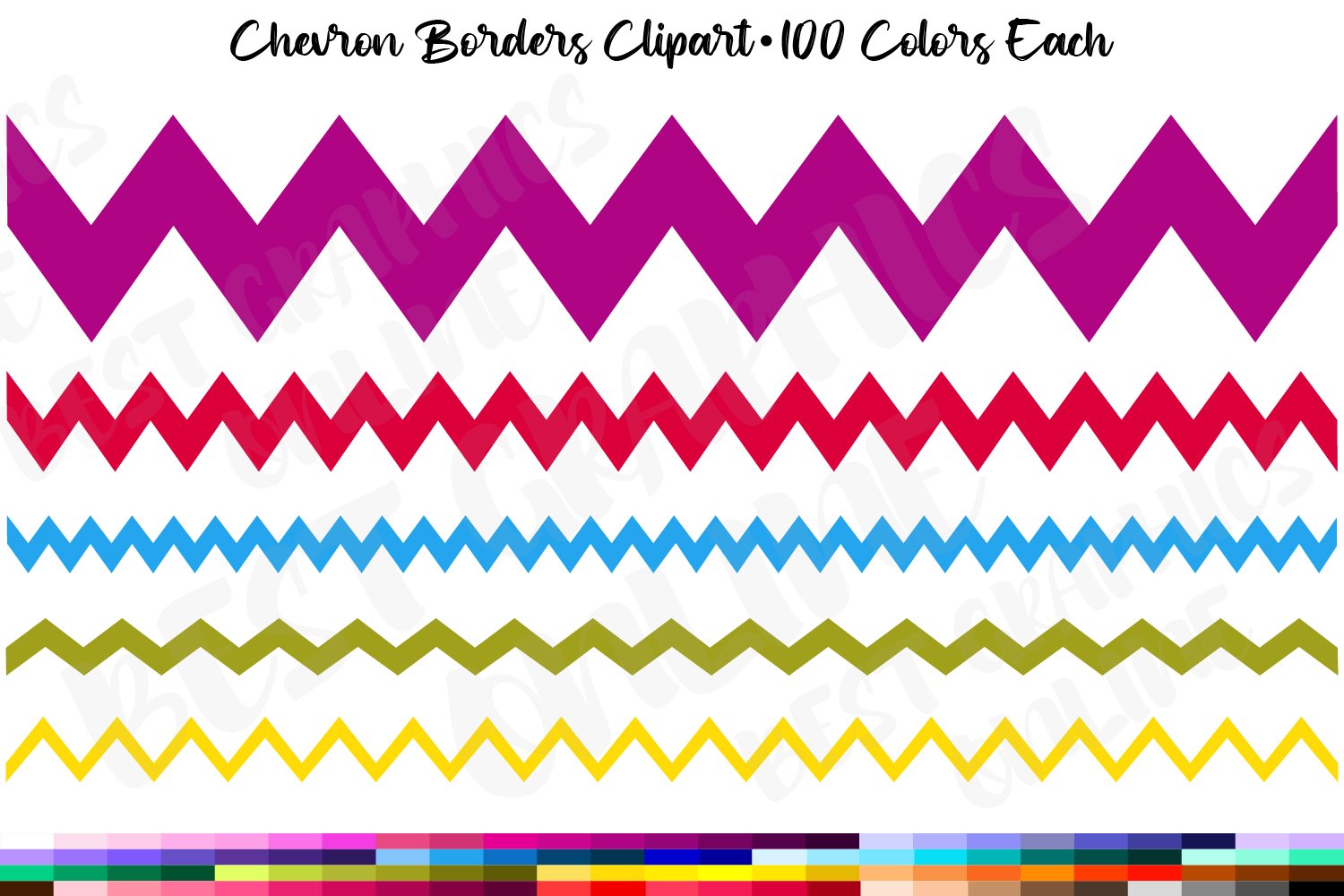 Purple Chevron Borders