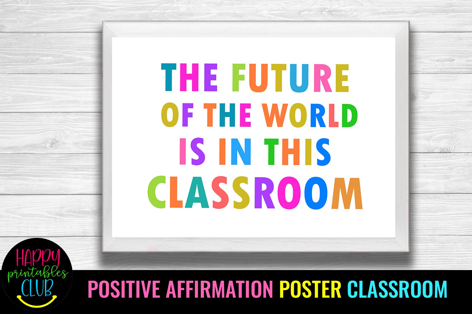 Positive Affirmation Classroom Poster-Motivational Posters