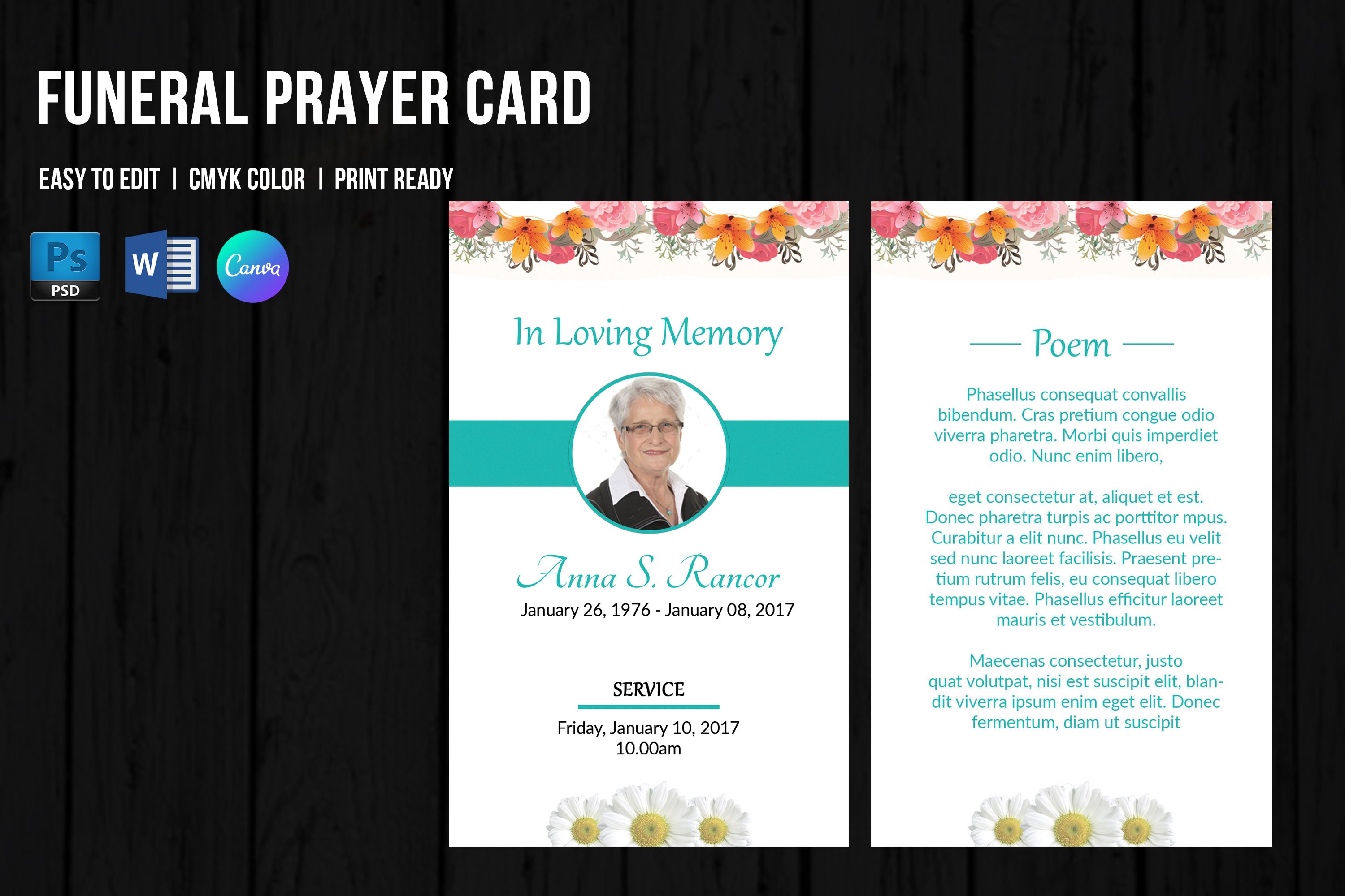 Prayer Card Template Free