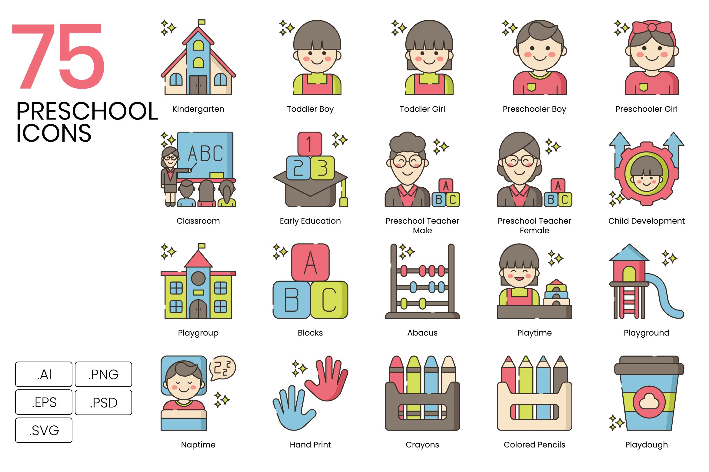 Preschool Icon Preschool Icons Vector Art, Icons, And Graphics For