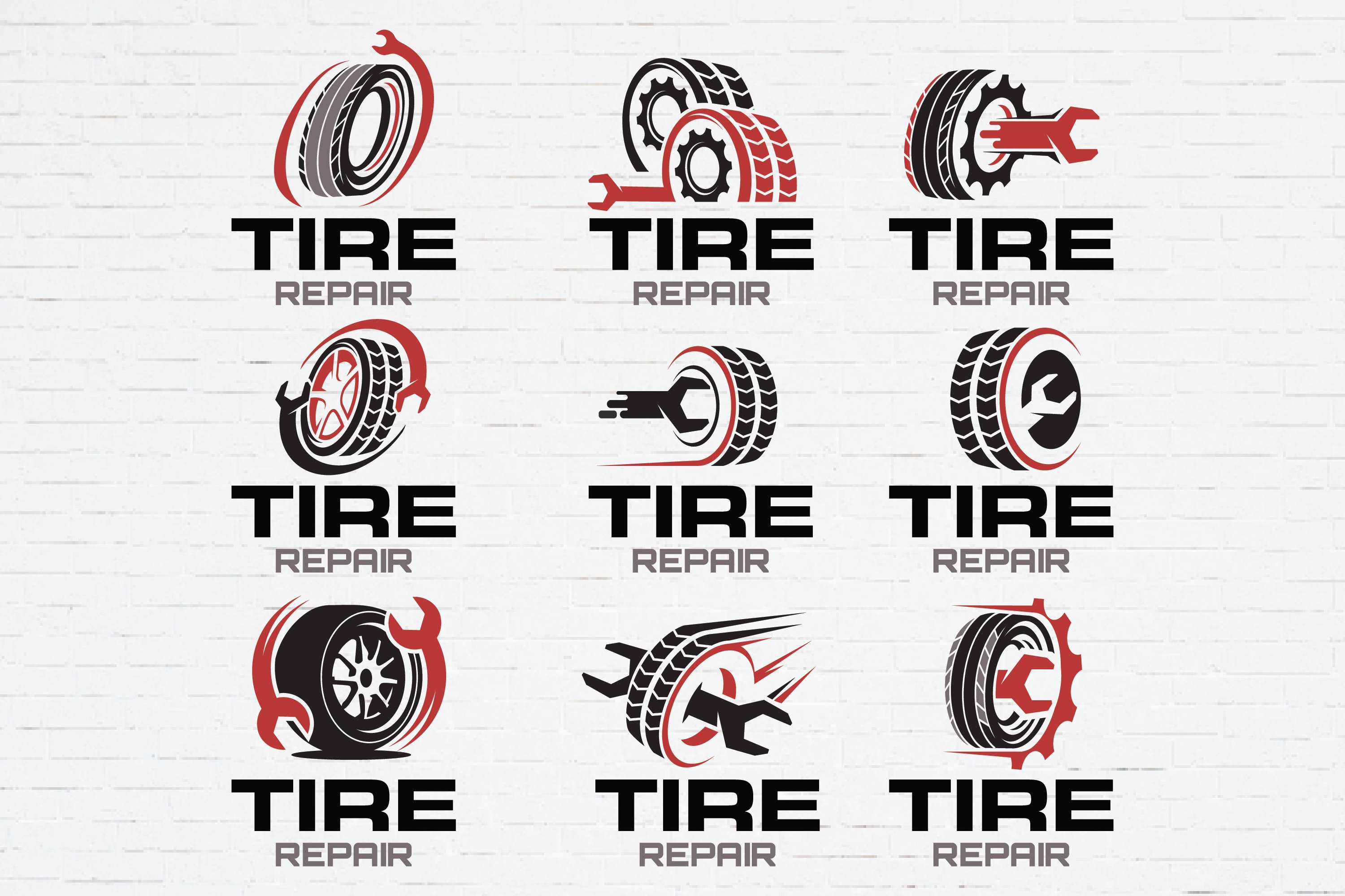 Tire Repair Shop Logo