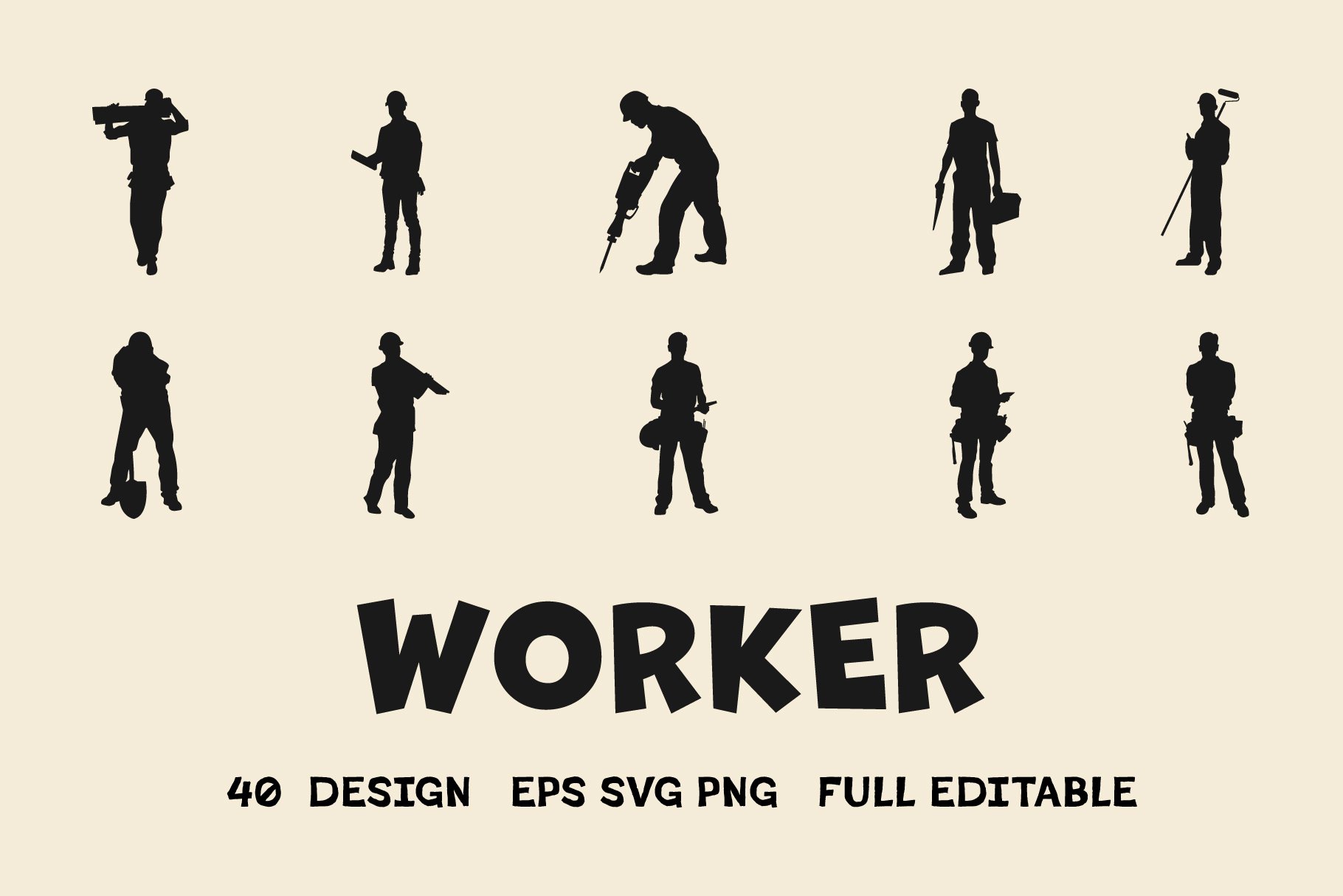 Worker Silhouette