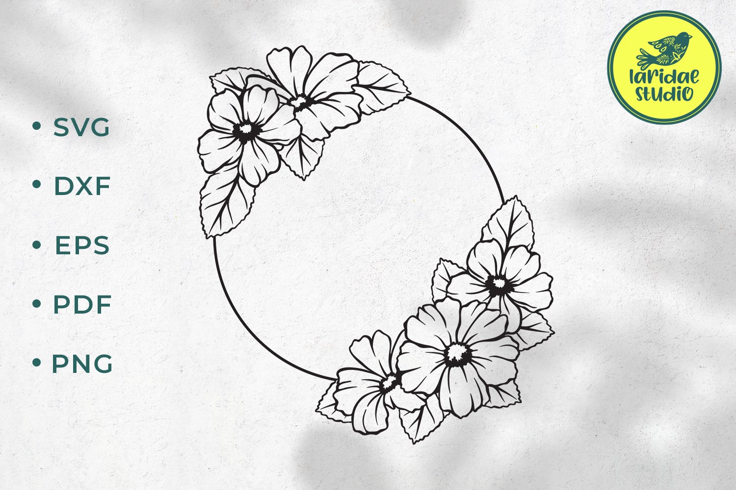 Simple Round Flower Design