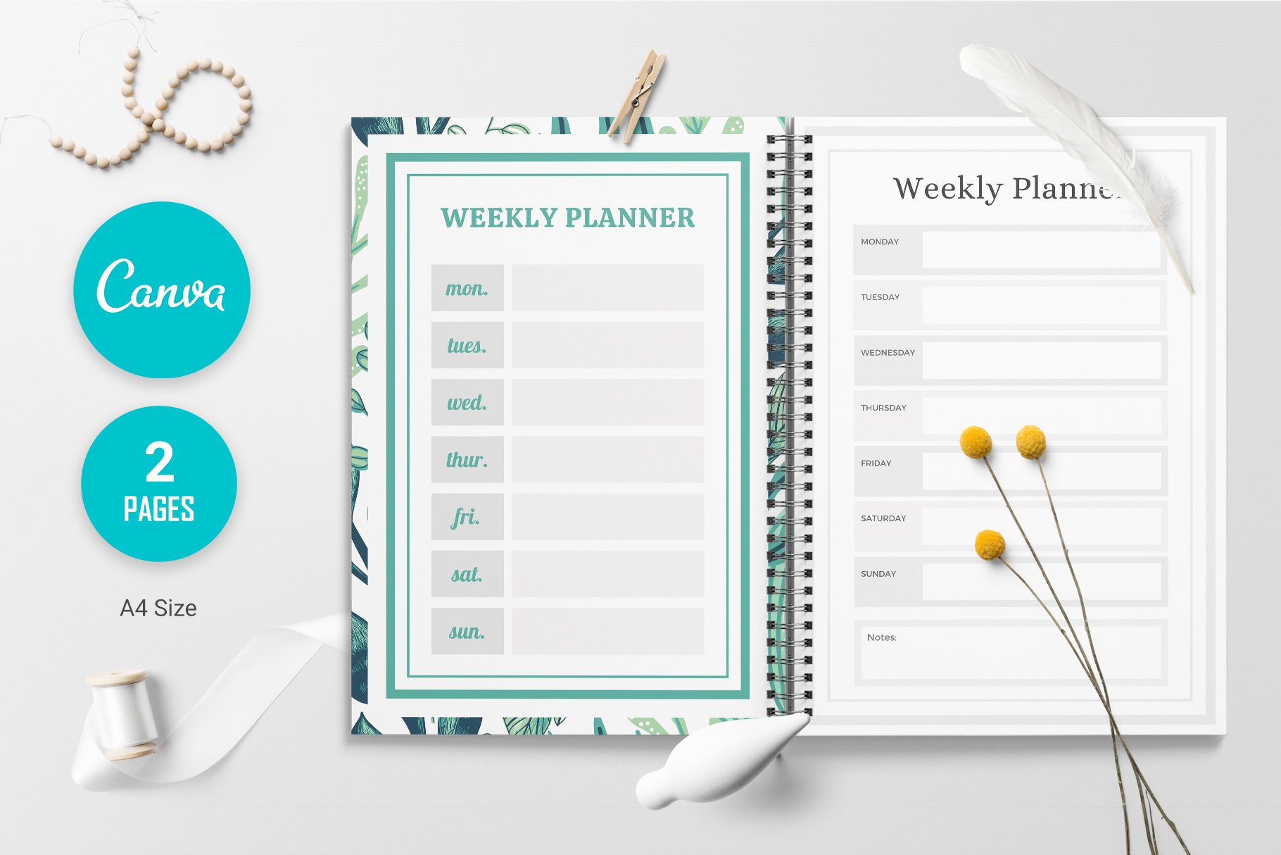 Canva Weekly Planner Kit