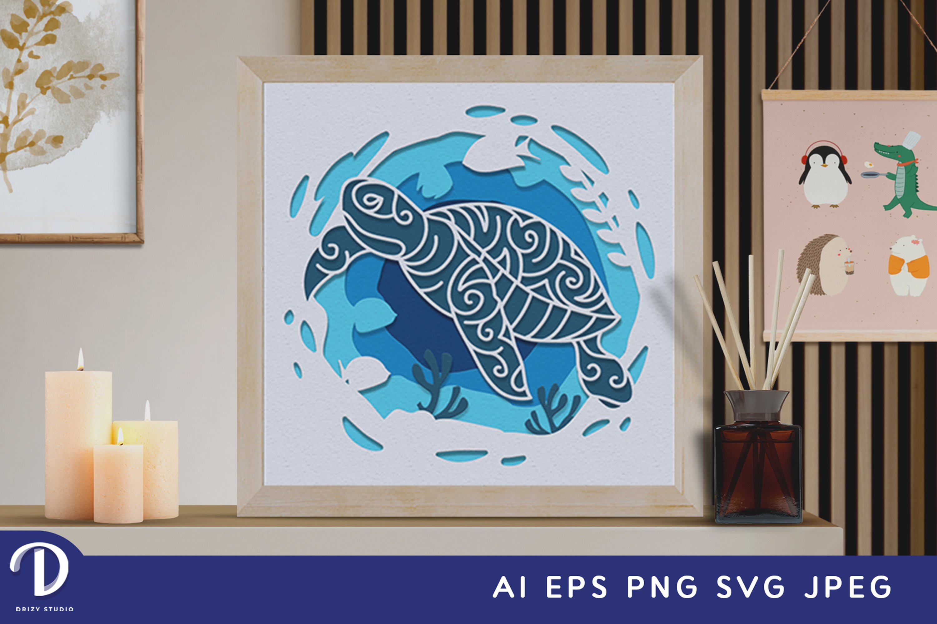 Box Turtle Silhouette