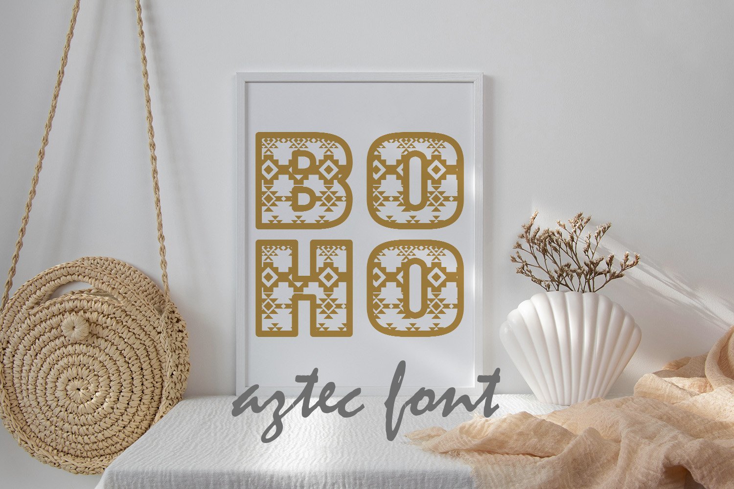 Aztec Style Alphabet Aztec Pattern Number Letter SVG Vector Cut File