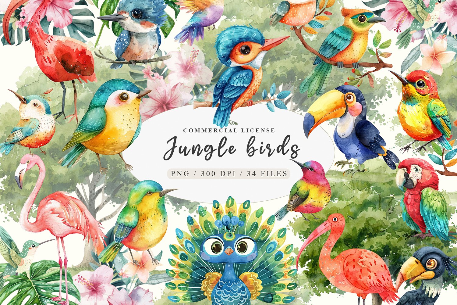 Tropical Bird Clip Art