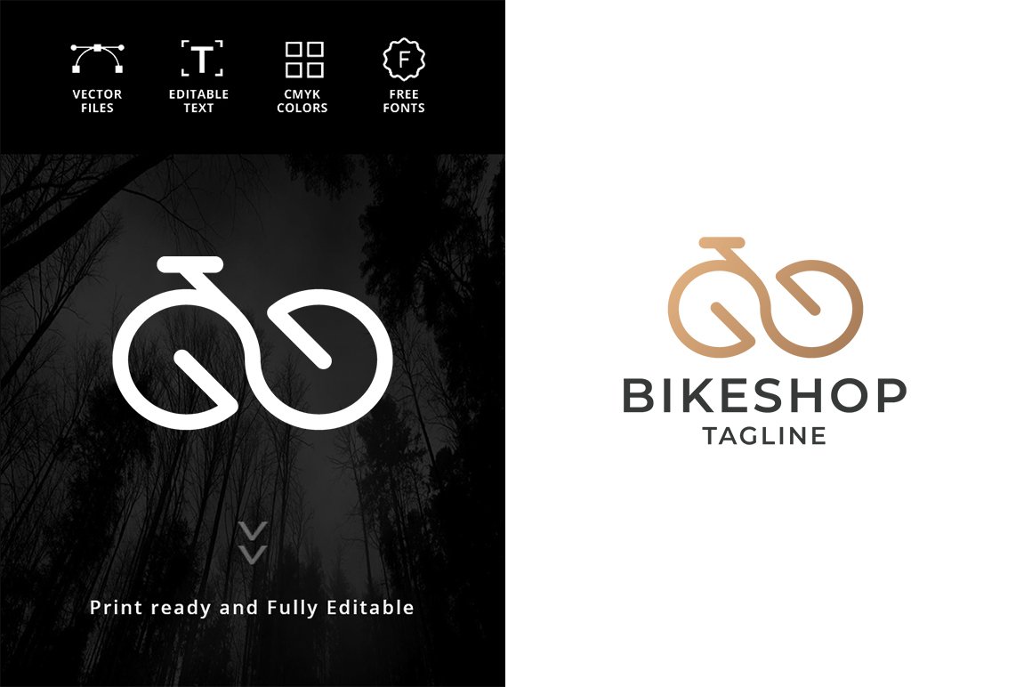 Bike Shop Logo (1420955) | Logos | Design Bundles