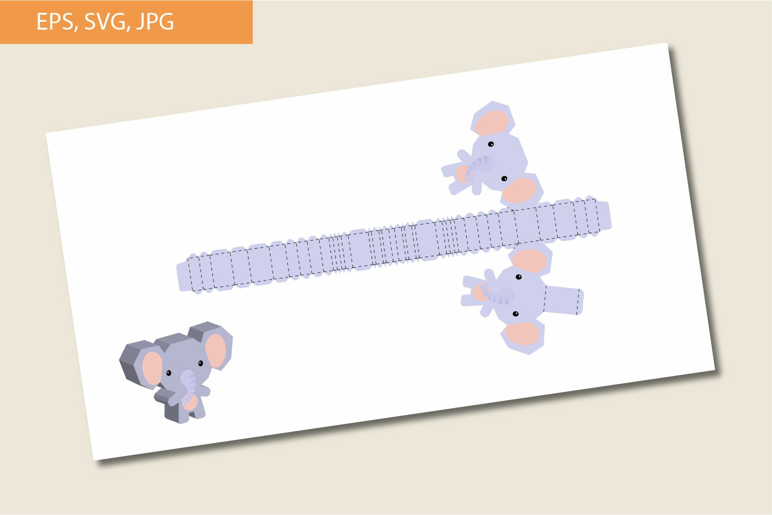 Elephant Party Favor Box Template SVG, Pinata Template SVG (1368500 ...