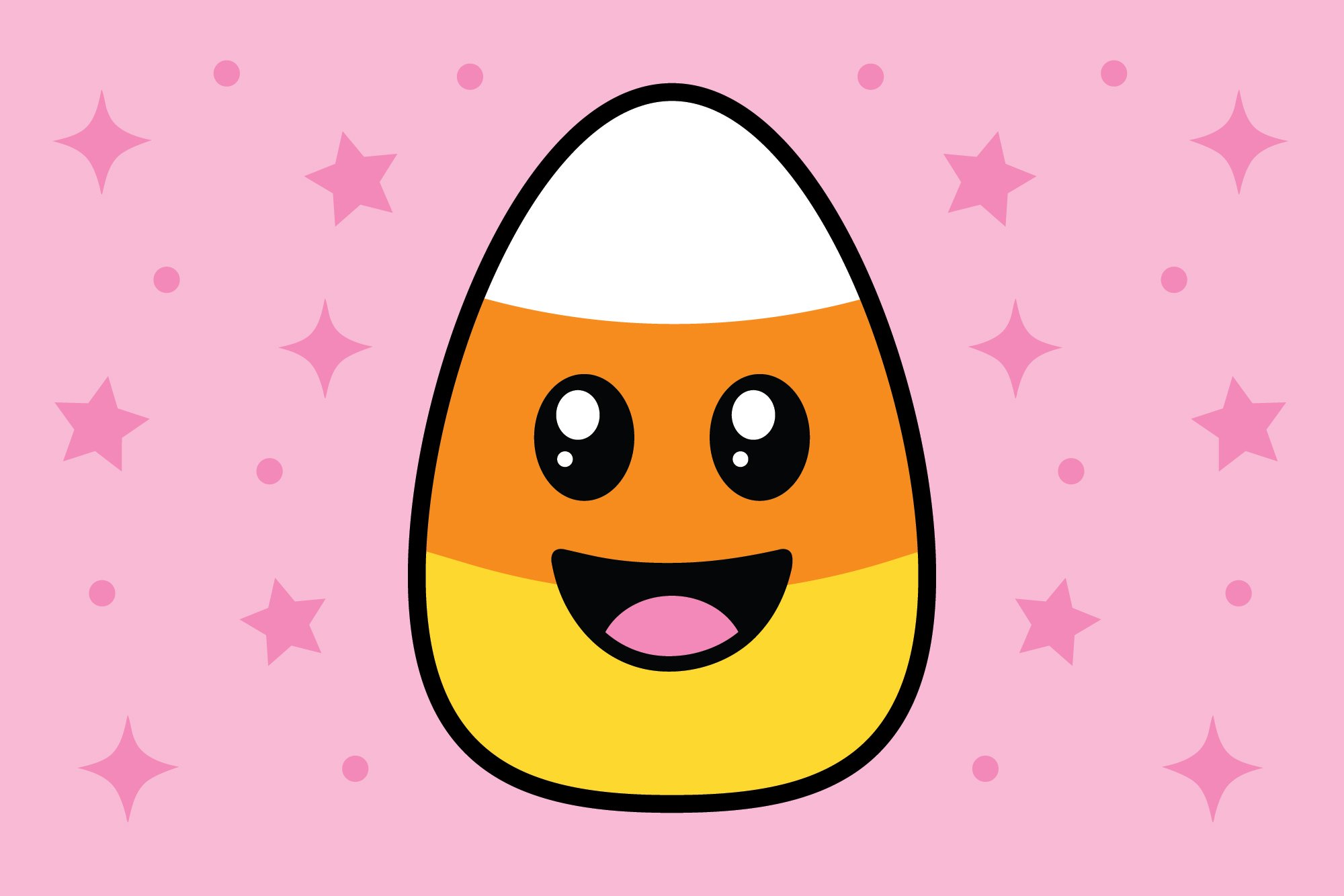 Cute Cartoon Candy Corn