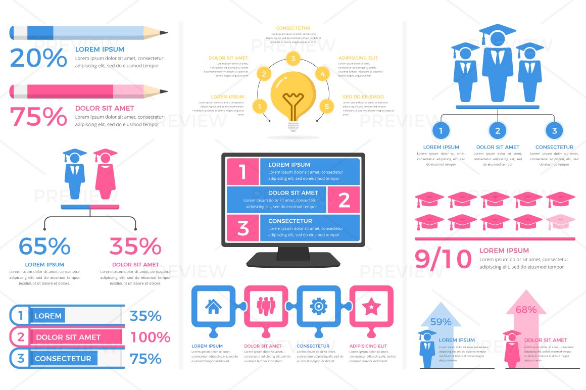 Education Infographic Icons