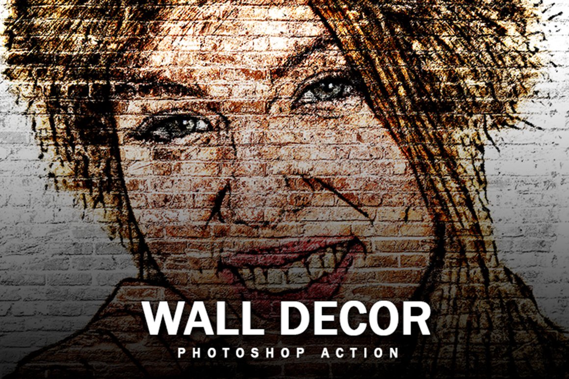 Wall Decor Photoshop Action (1419619) | Photoshop Plugins | Design Bundles