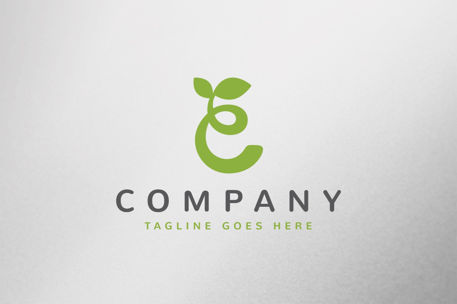 eco letter e logo template design