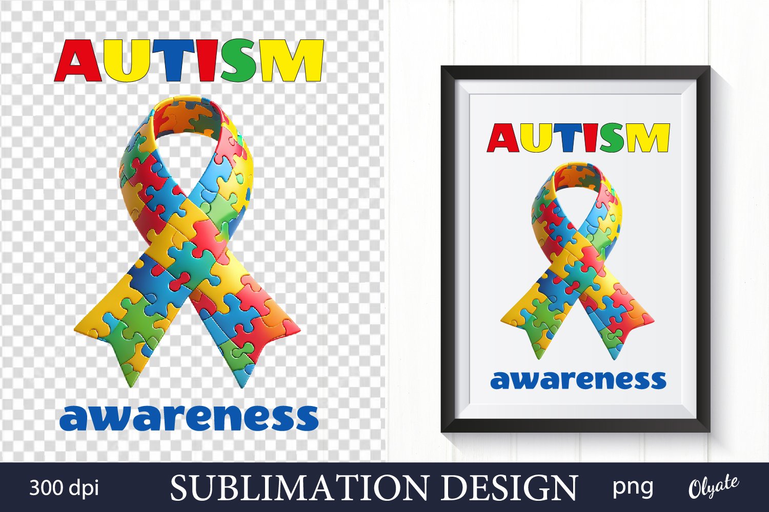 Autism Awareness Ribbon Png