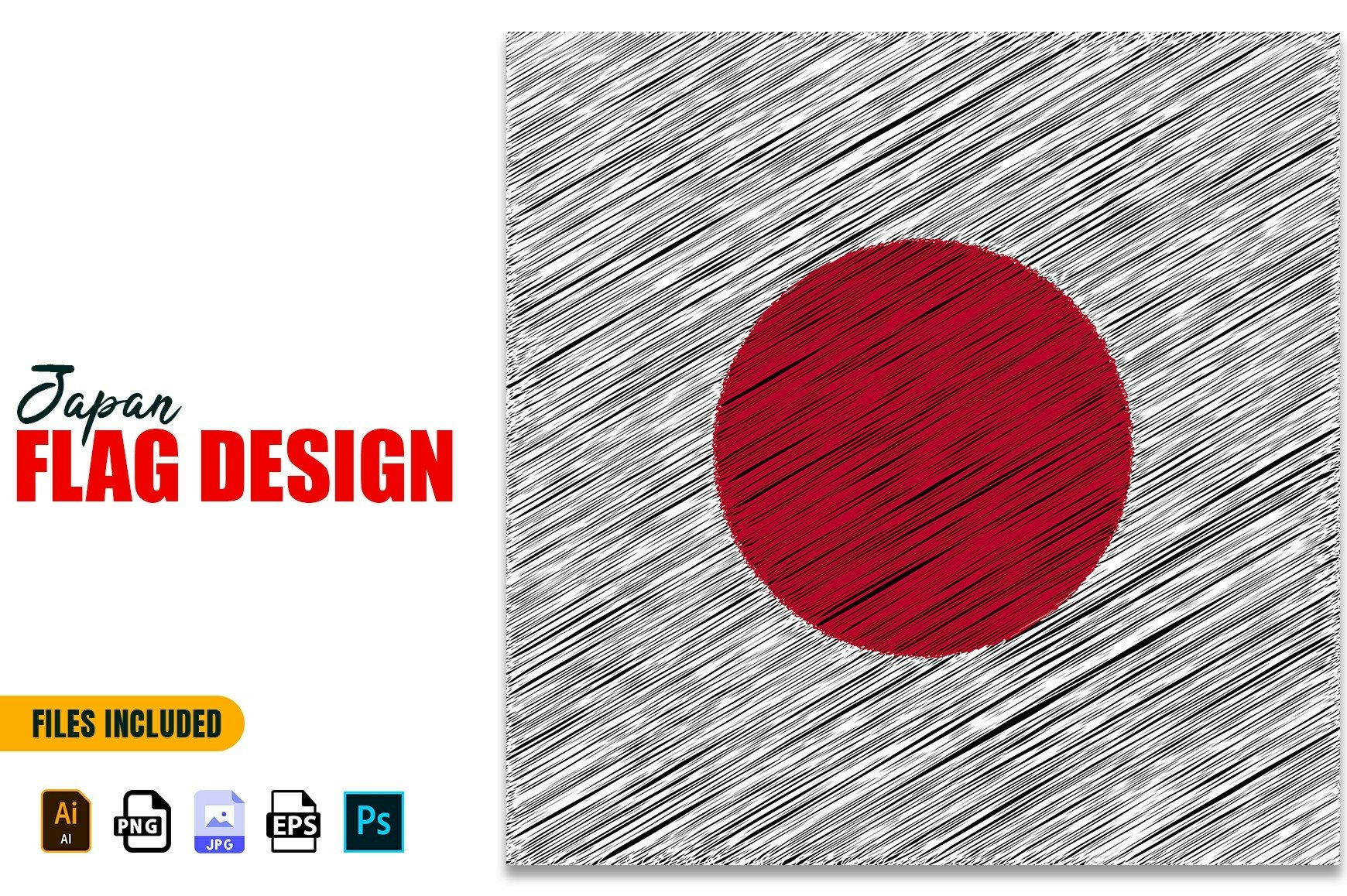11 February Japan National Day Flag Design
