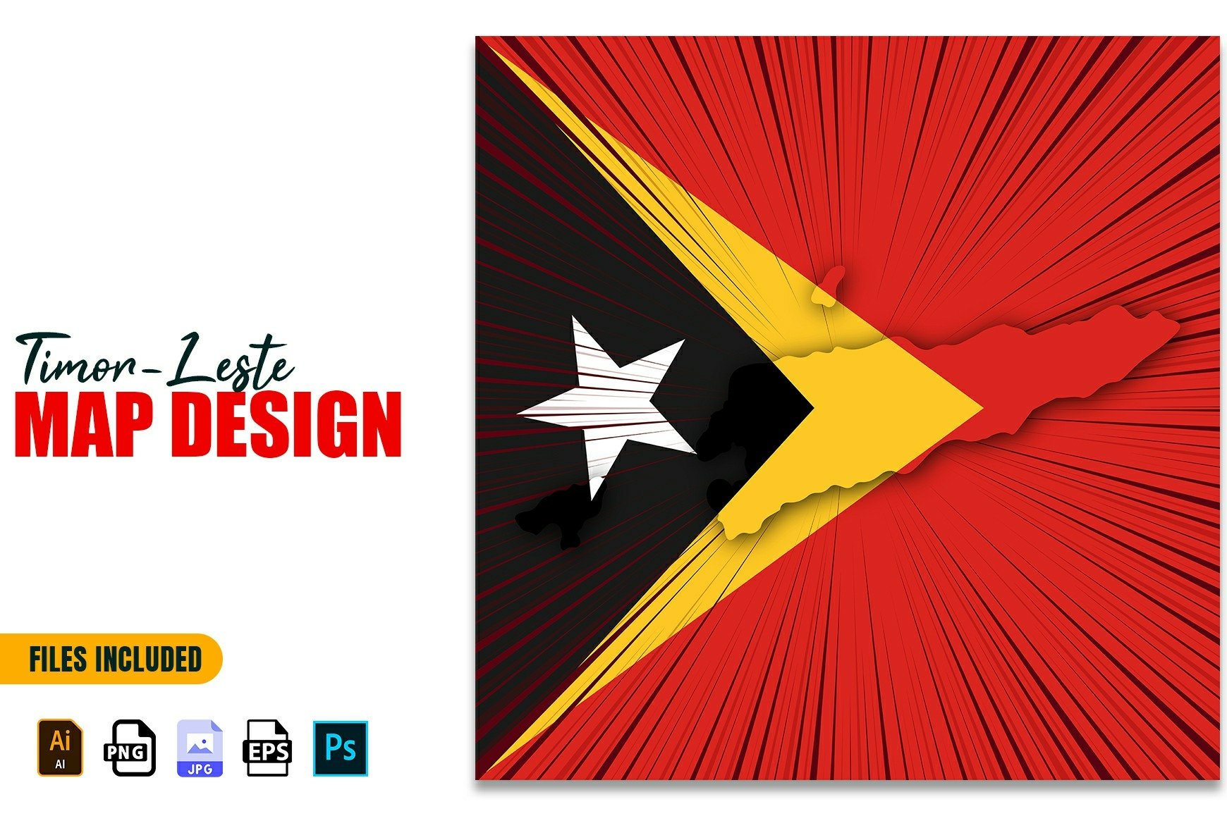 Timor-Leste Independence Day Map Design