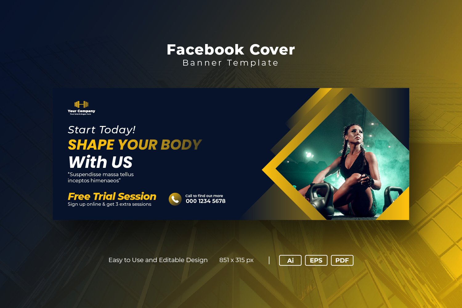 Digital Marketing and Business Facebook Cover Template