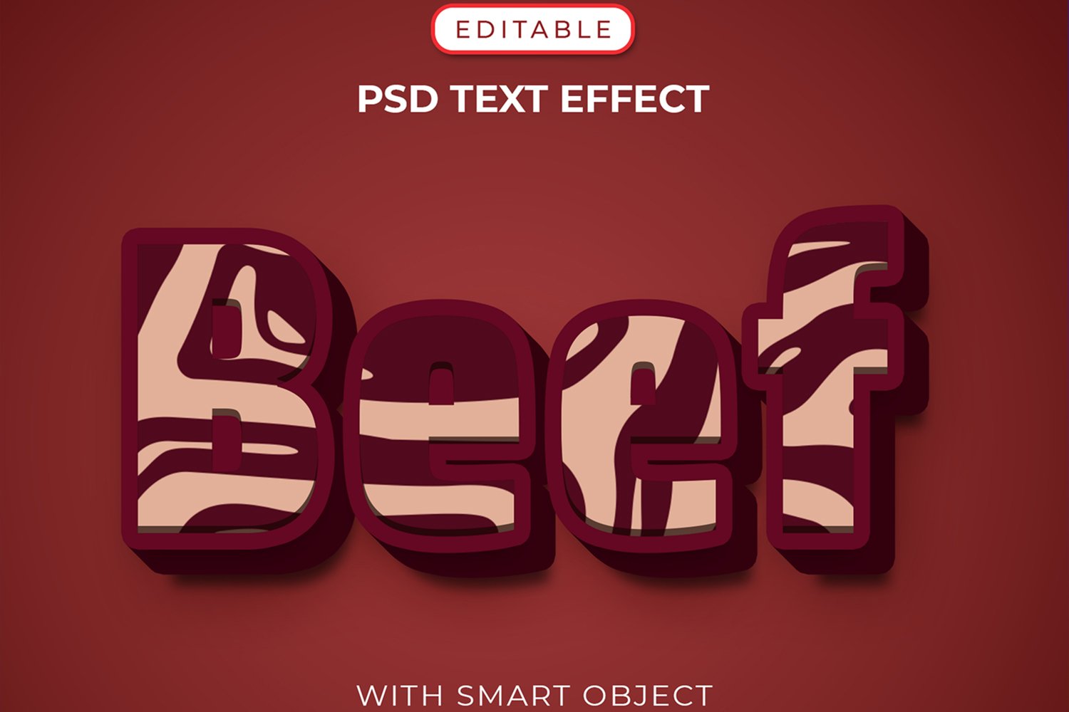Beef text effect (1844087) | Photoshop Plugins | Design Bundles