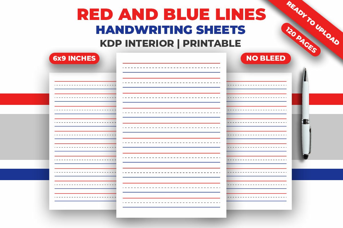 Red Handwriting Lines